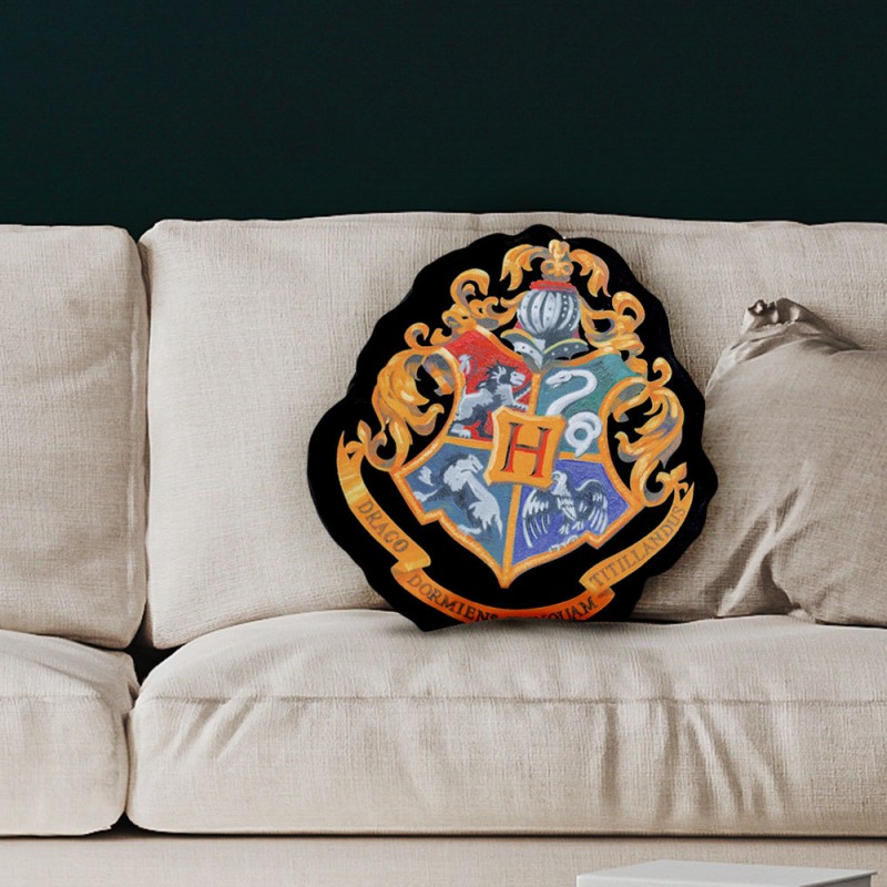 Coussin Forme Harry Potter Blason Poudlard